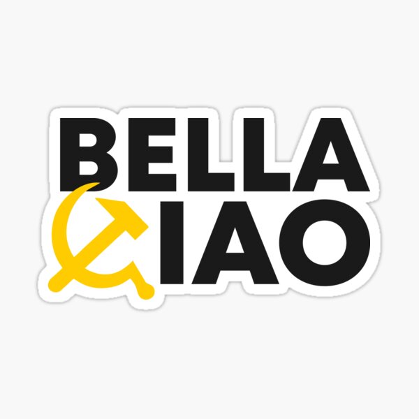 "Resistance Bella Ciao" Sticker for Sale by zeno27 | Redbubble