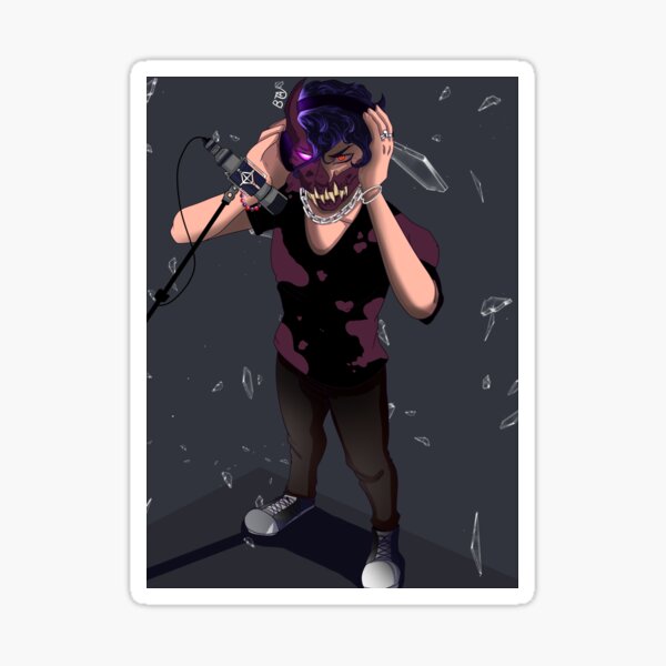 "Corpse Husband" Sticker for Sale by Blue-tailed-art | Redbubble