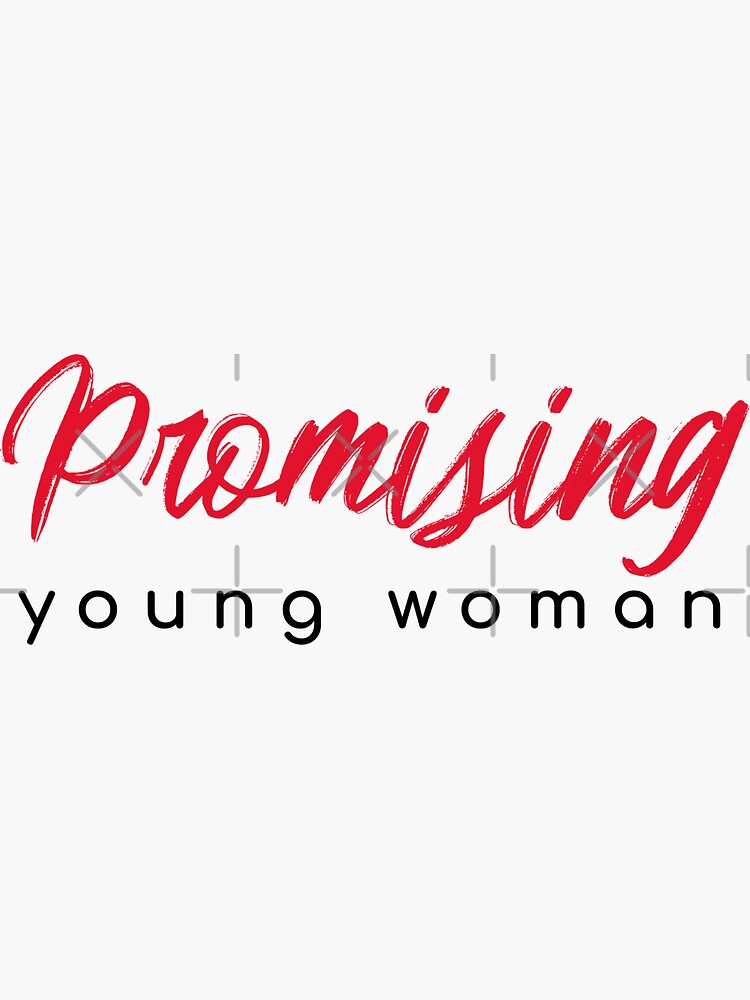 "Promising Young Woman" Sticker by BonnieDriver | Redbubble