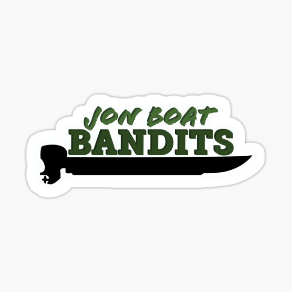 "Jon Boat Bandits Official Sticker" Sticker for Sale by JonBoatBandits ...