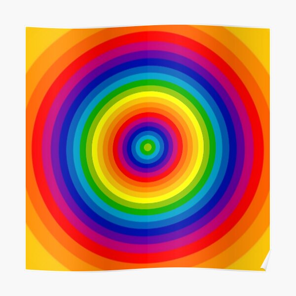"The Rainbow Circle" Poster by gkunique | Redbubble