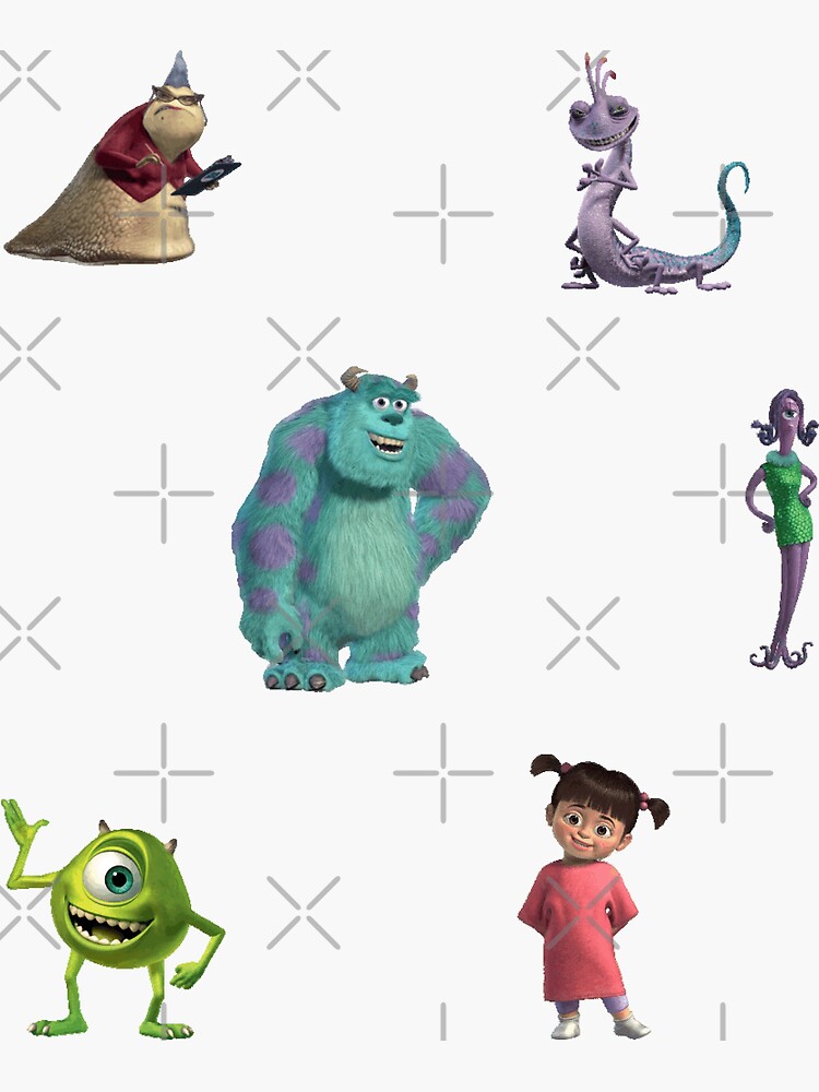 "Monsters Inc. Sticker Set" Sticker for Sale by alexandrayo | Redbubble