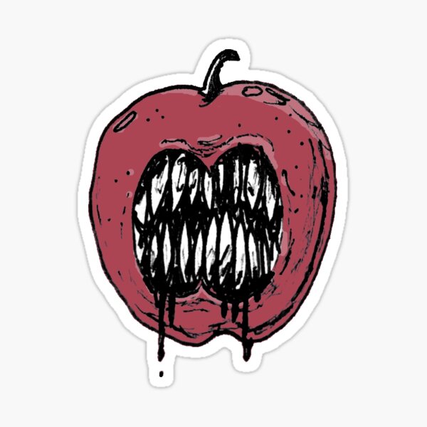 "Bad Apple" Sticker by rosysyntax | Redbubble