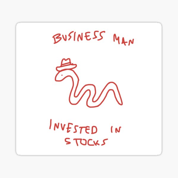 "Business man" Sticker by raenahdaniel | Redbubble
