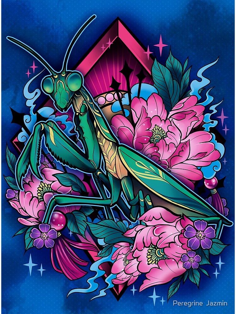 "Praying Mantis" Poster for Sale by retkikosmos | Redbubble