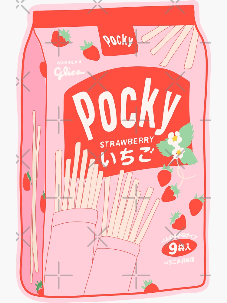 "Kawaii Japanese Snack [Pocky]" Sticker for Sale by illhustration ...