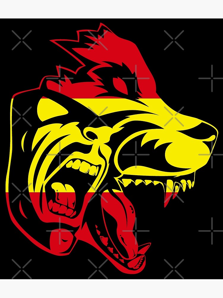 "Werewolf Spanish Flag Beast Spain Wolf Wolfman Transformation ...