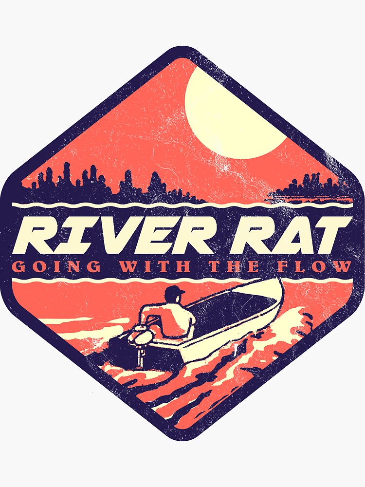 "River Rat" Sticker for Sale by DesignBurger | Redbubble