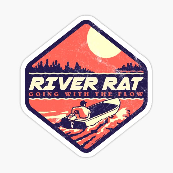 "River Rat" Sticker for Sale by DesignBurger | Redbubble