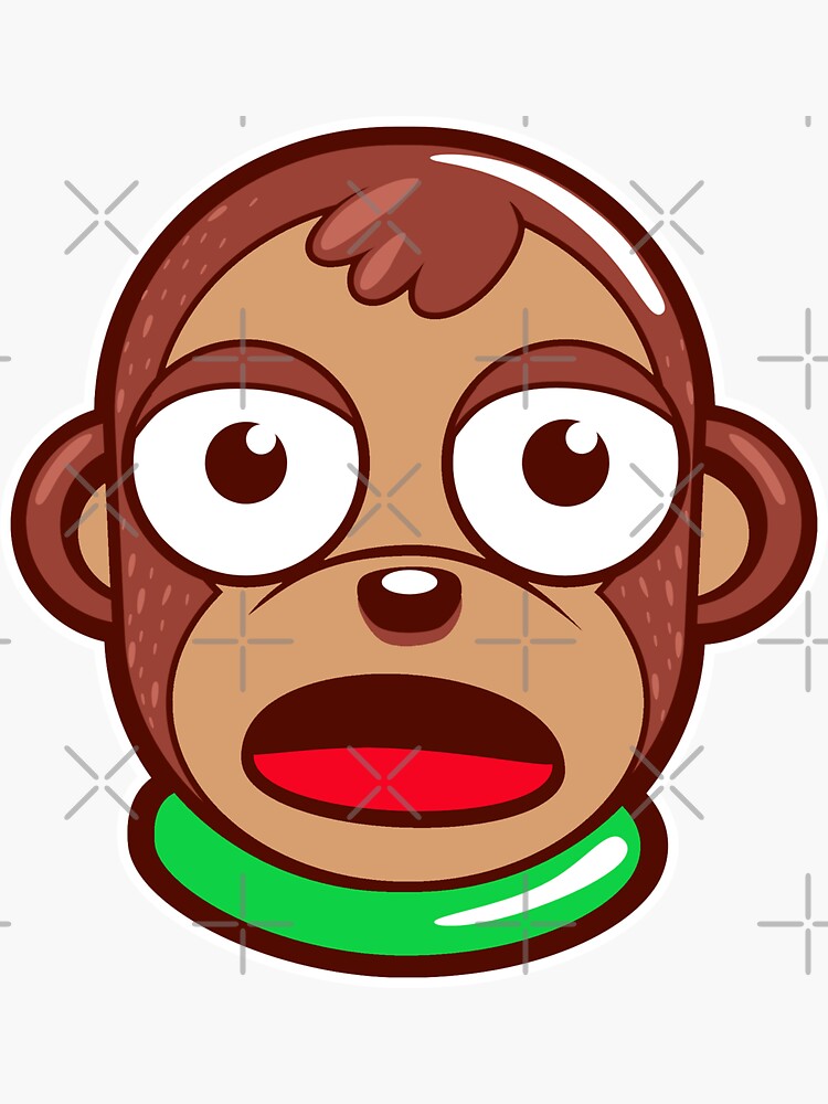 "Monkey Puppet - Whaaa?" Sticker by TheTopHatGroup | Redbubble