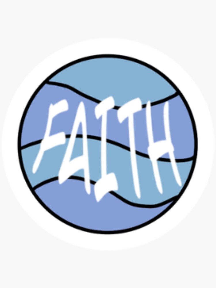 "Faith Blue Color Scheme" Sticker for Sale by stickers4stl21 | Redbubble