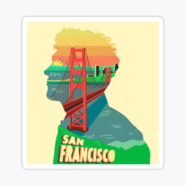 "SAN FRANCISCO" Sticker by one-potato | Redbubble