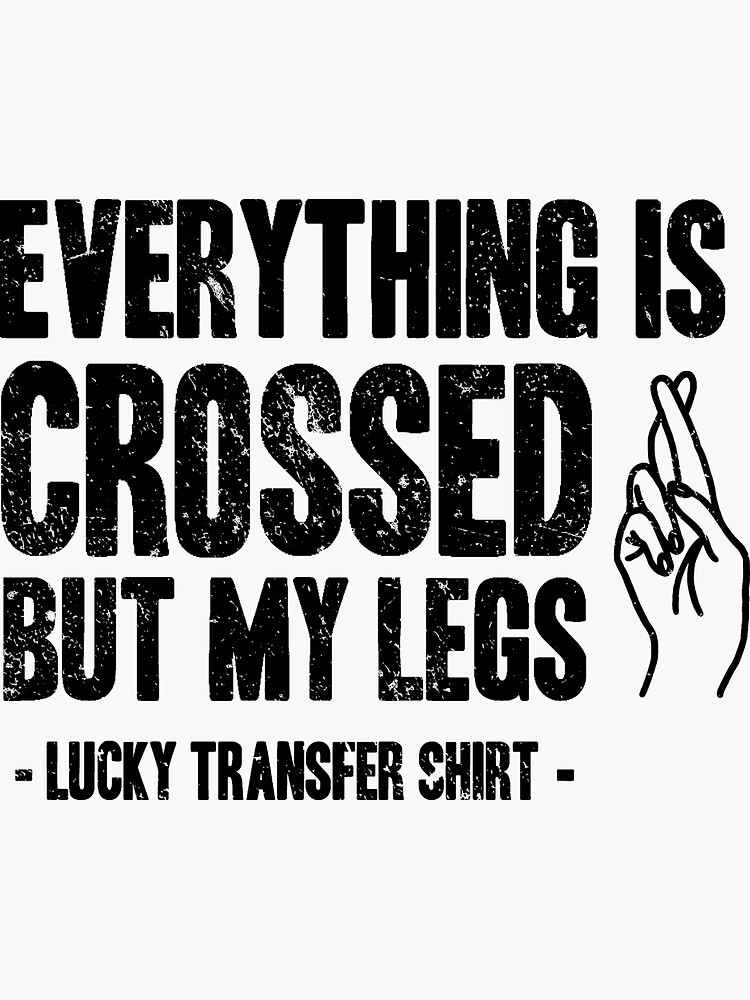 "Everything Is Crossed But My Legs Funny IVF Transfer Day" Sticker for ...