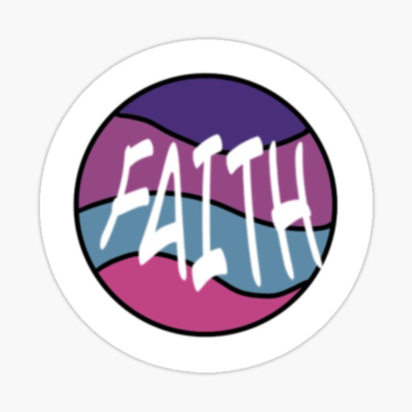 "Faith Purple Color Scheme" Sticker by stickers4stl21 | Redbubble