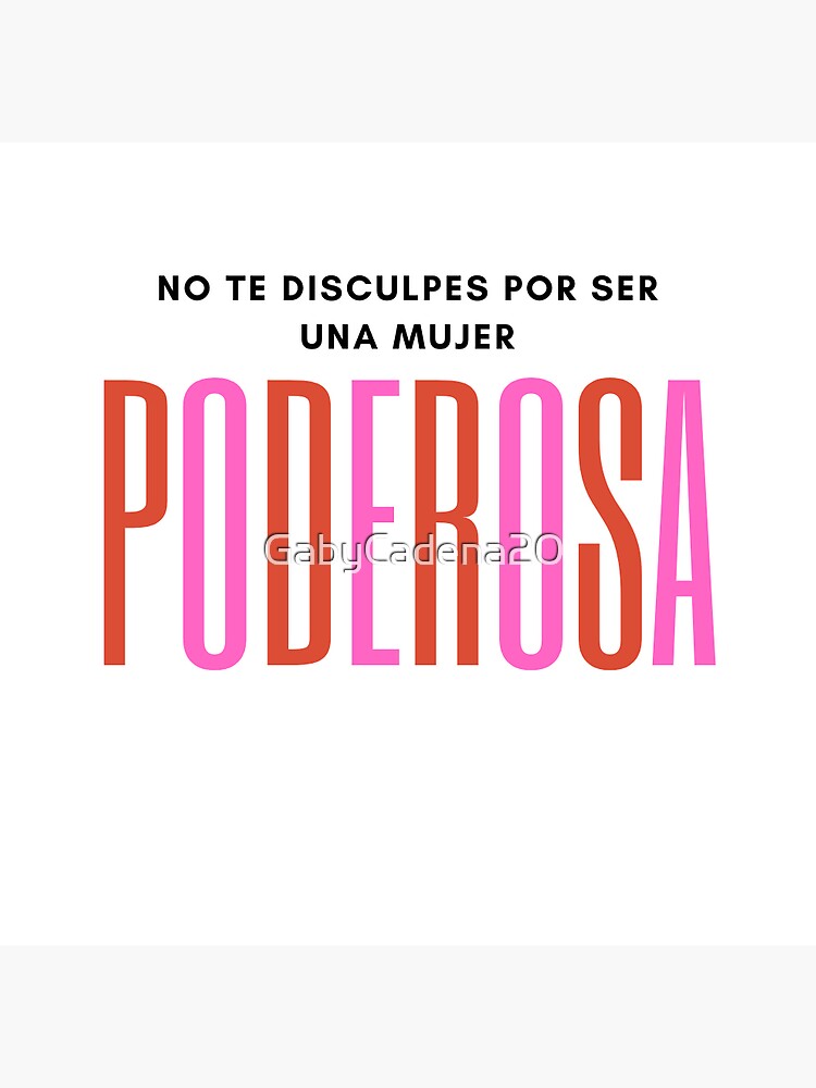 "Recuerda que eres una mujer poderosa cada día" Sticker for Sale by ...