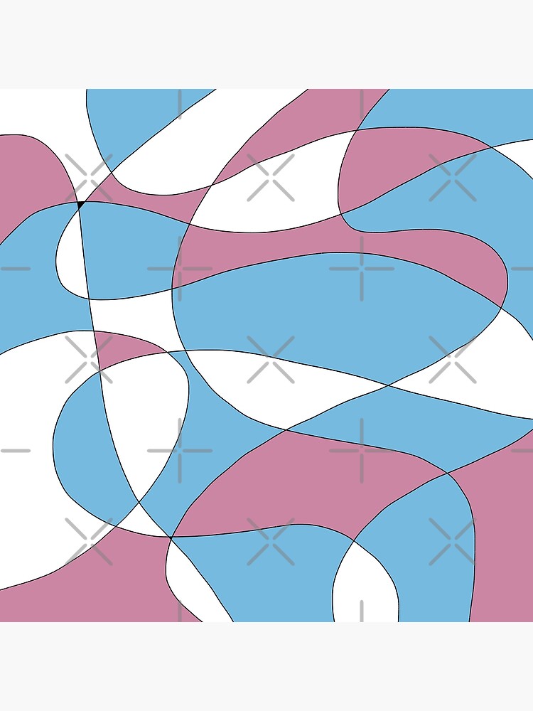 "Trans transgender flag stealth abstract art design" Art Print for Sale ...