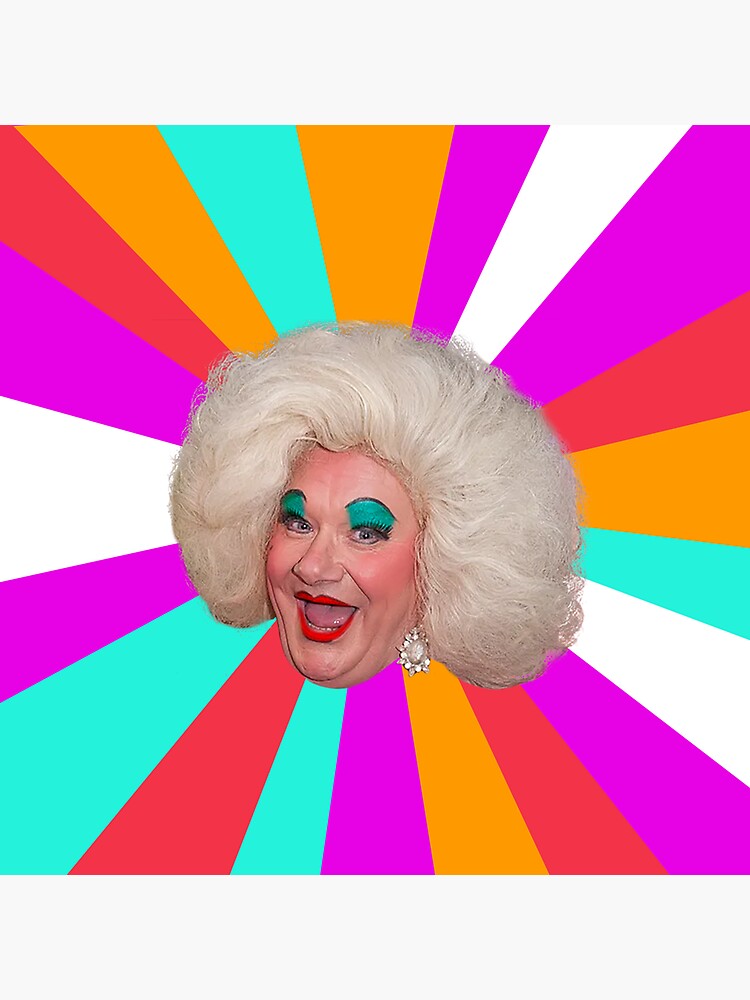 "Miss Jason Drag Queen, Brighton" Sticker by LilacFrost | Redbubble