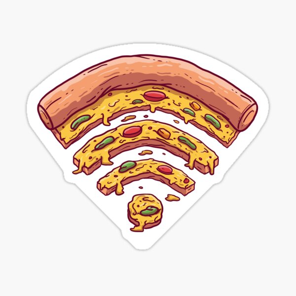 "Pizza Connection!" Sticker by Klay70 | Redbubble