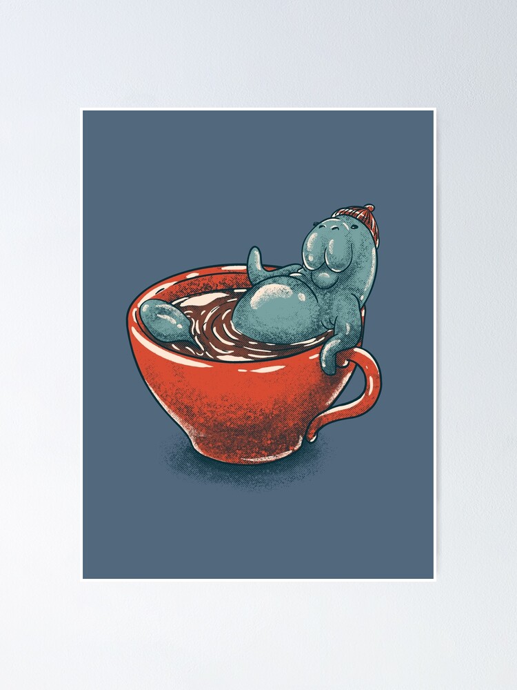 "ManaTea | Chubby Manatee Chilling in a Tea Cup - Just Chill | Coffee ...