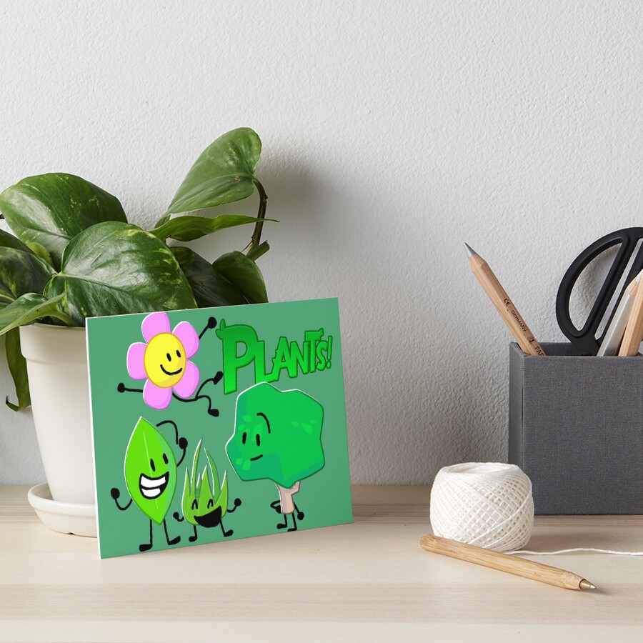 "BFDI Plant Characters" Art Board Print by tangydreamz | Redbubble