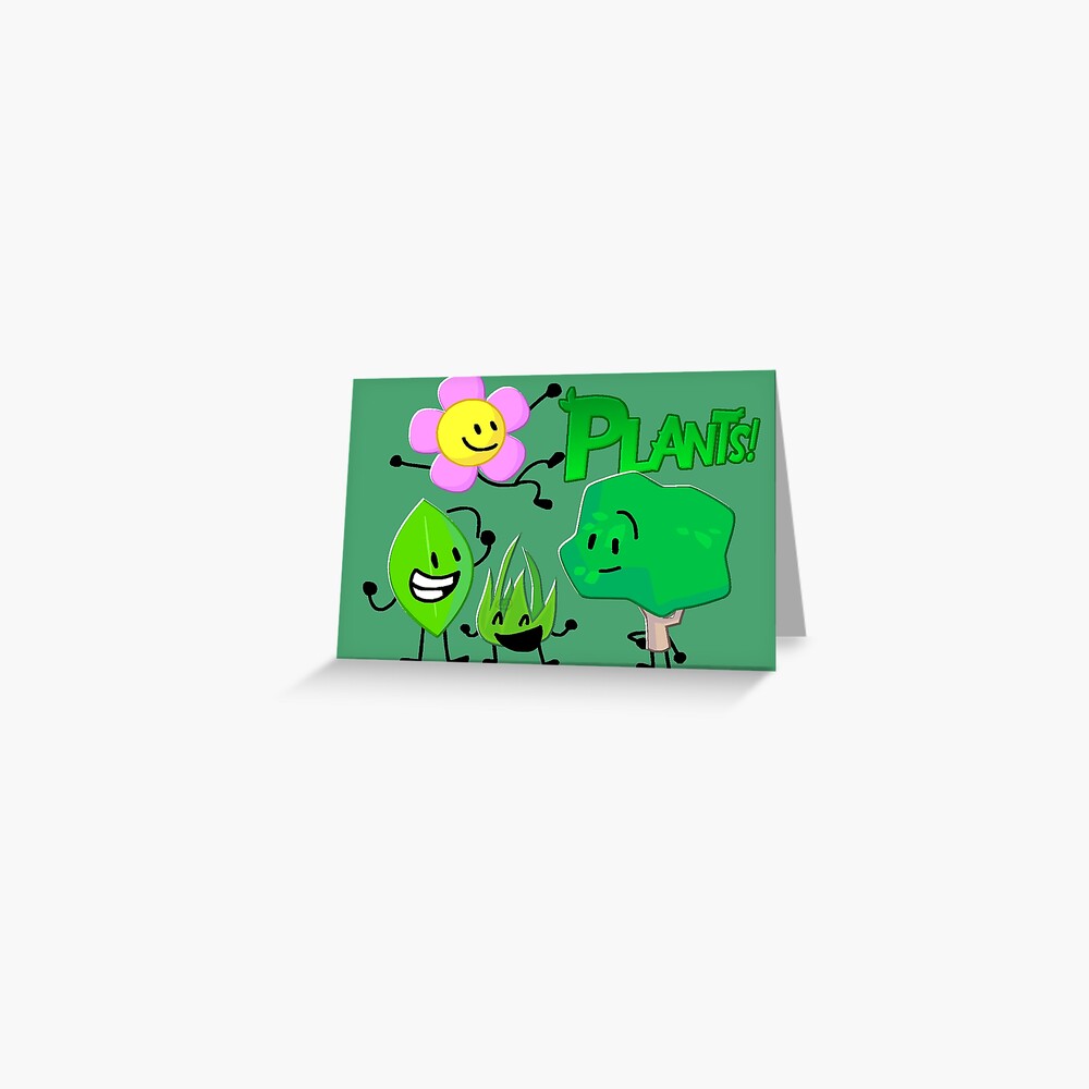 "BFDI Plant Characters" Greeting Card by tangydreamz | Redbubble