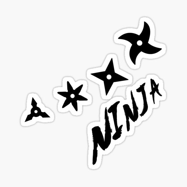"Ninja shuriken" Sticker for Sale by Mitnal | Redbubble