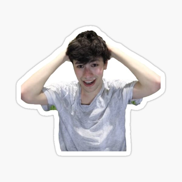 "Georgenotfound T-shirt Video" Sticker by Fatpanda123 | Redbubble