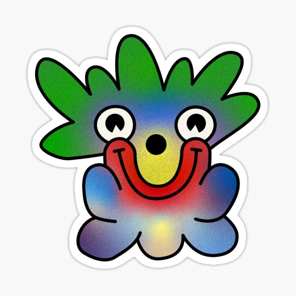 "Happy Smiling Creature Friend" Sticker for Sale by happymaskedface ...