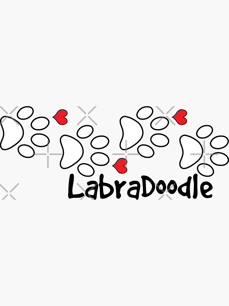"LABRADOODLE DOG PAWS LOVE LABRADOODLES DOG PAW I LOVE MY DOG PET PETS ...
