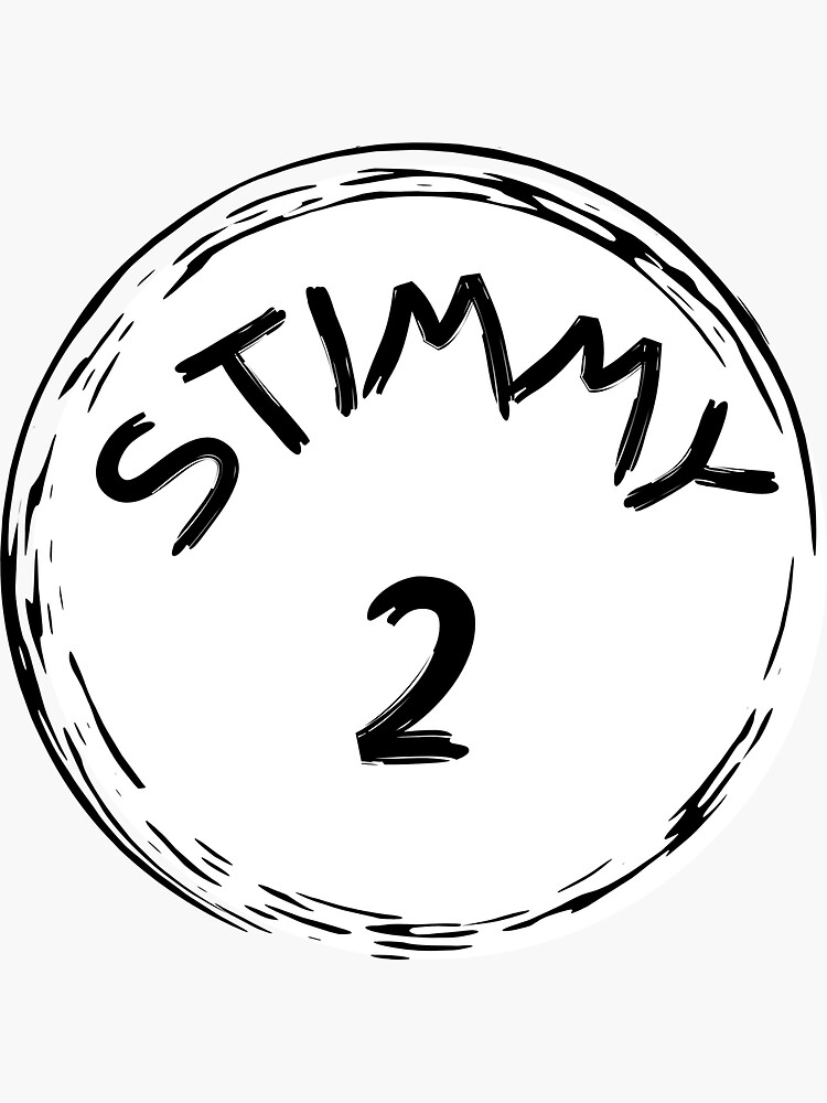 "Stimmy #2" Sticker for Sale by BlueJaeSales | Redbubble