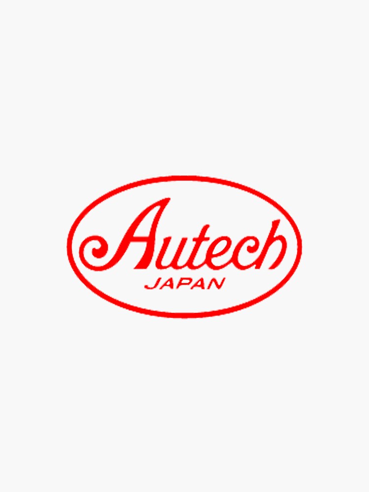 "Autech JAPAN red trans" Sticker by pamkills | Redbubble