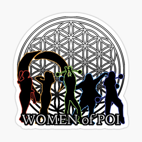"WOMEN of POI " Sticker by flowscribbles | Redbubble