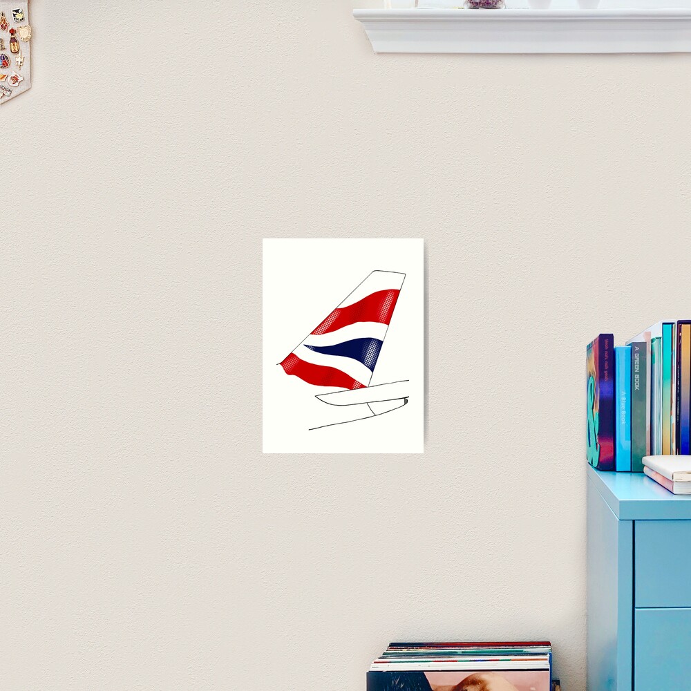 "British Aircraft Union Flag Tale Livery Illustration" Poster for Sale ...