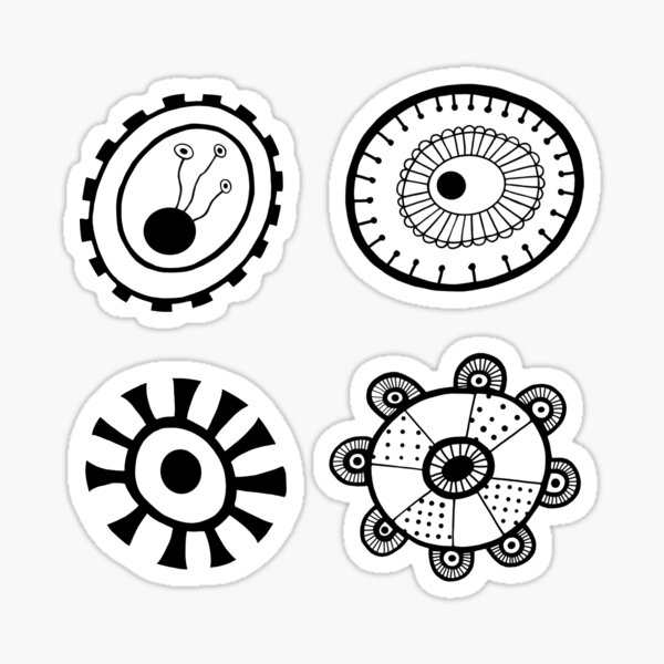 "Single Cell Paramecium set 1" Sticker for Sale by AnnieSingerArt ...