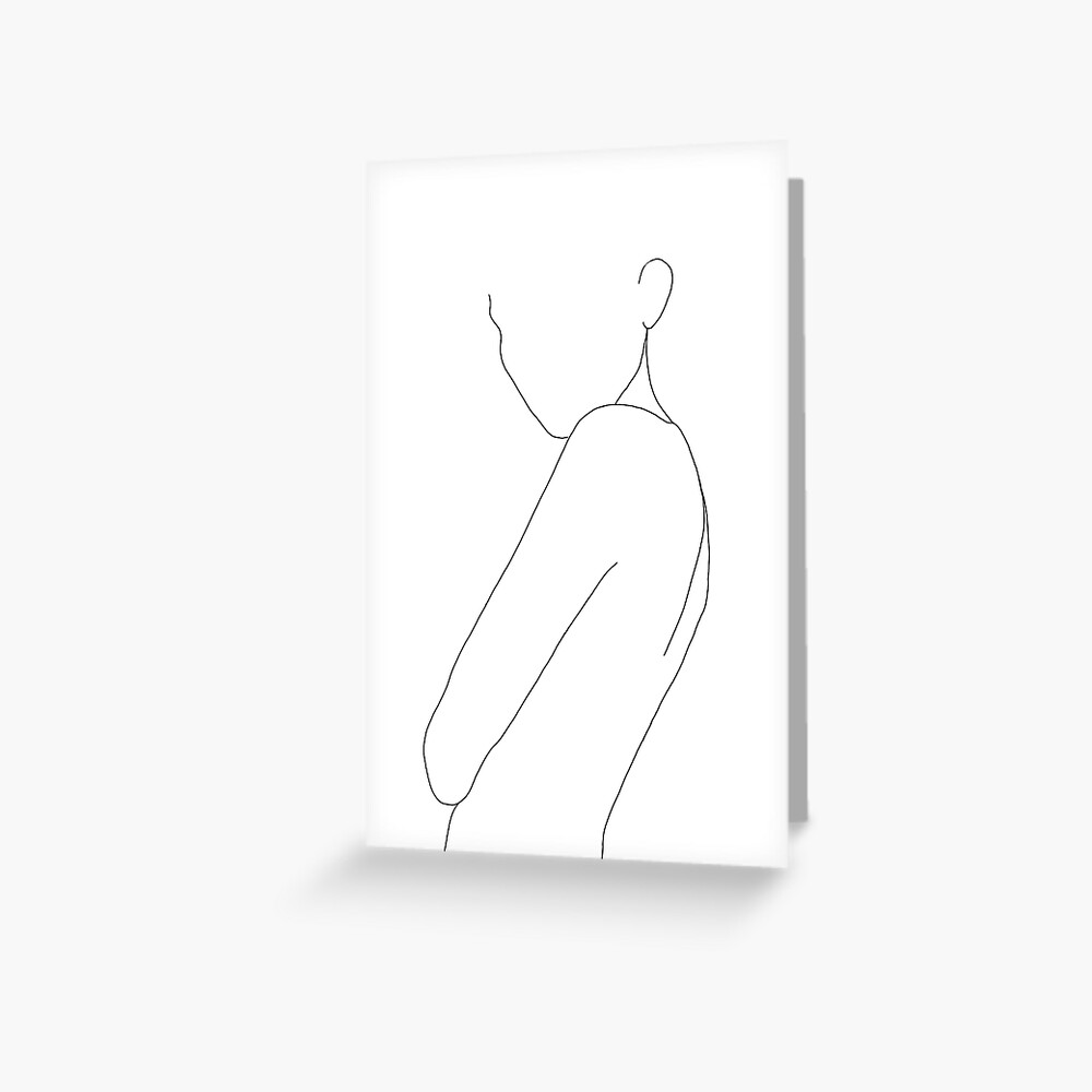 "Body positive line drawing" Greeting Card by lilymm123 | Redbubble