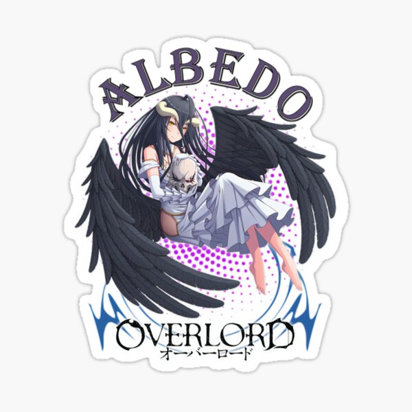 "Albedo Overlord " Sticker for Sale by conmycassy | Redbubble