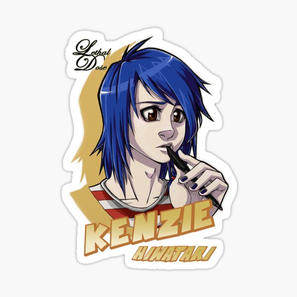 "Kenzie Hiwatari" Sticker by LaurenMurphyArt | Redbubble