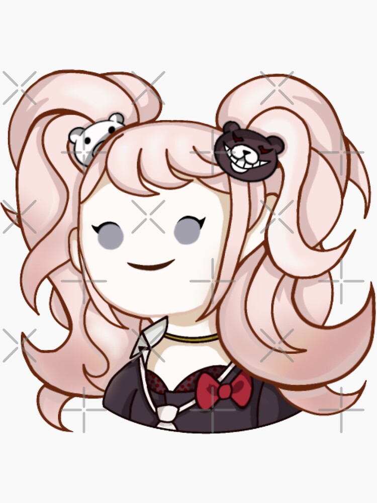 "Junko Enoshima " Sticker for Sale by eluze | Redbubble