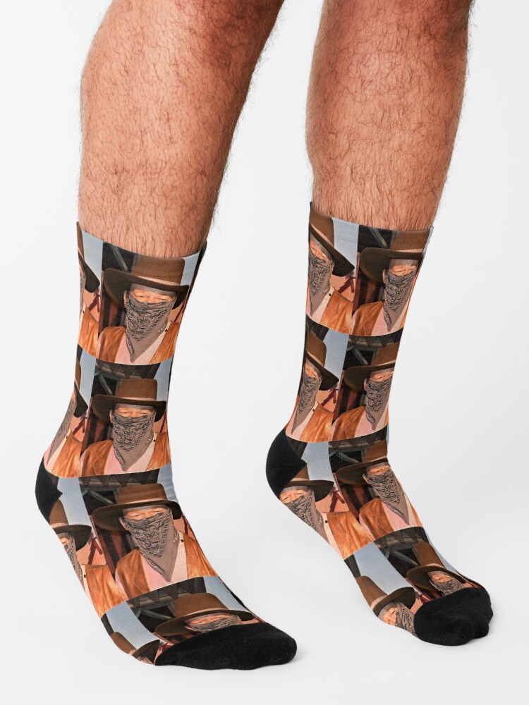 ""Wear a Mask Pilgrim"" Socks for Sale by DonnaM | Redbubble