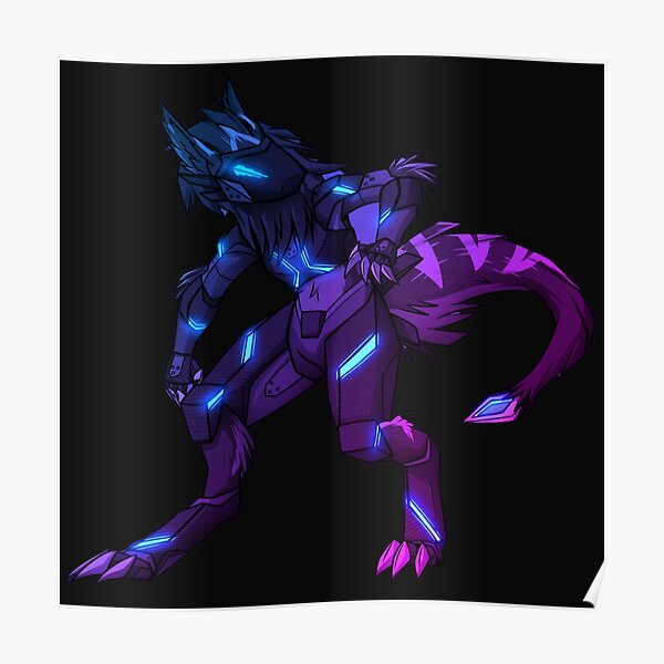 " Protogen" Poster for Sale by Designs96 | Redbubble