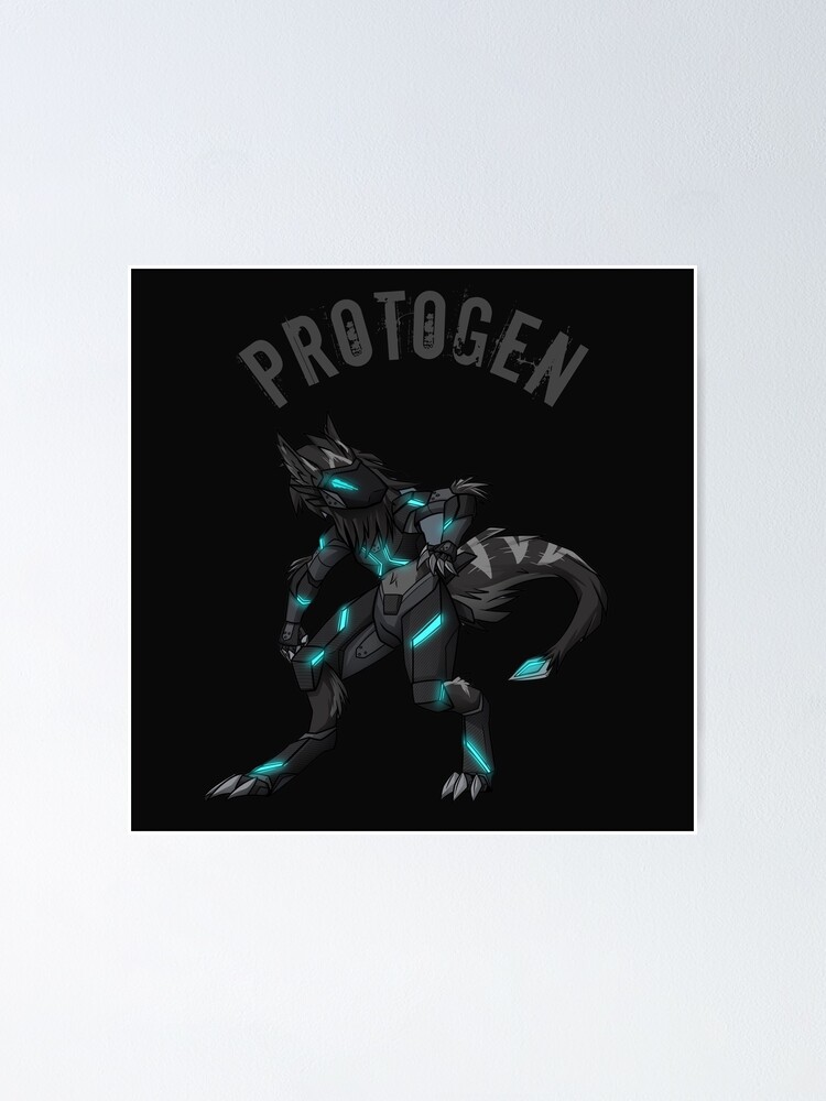 "Protogen Robot" Poster by Designs96 | Redbubble
