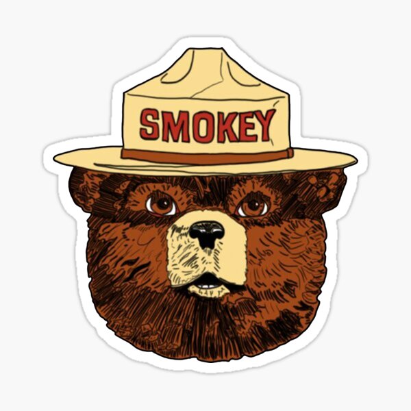 Smokey The Bear Stickers | Redbubble