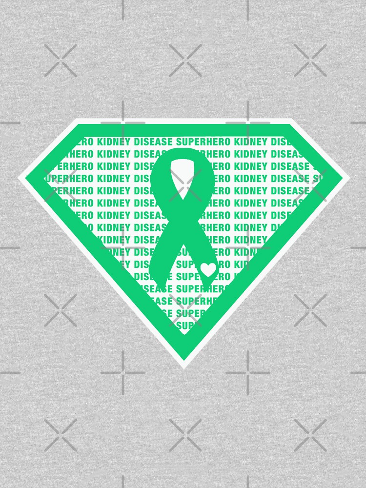"Kidney Disease Superhero" T-shirt for Sale by purrfectpixx | Redbubble ...