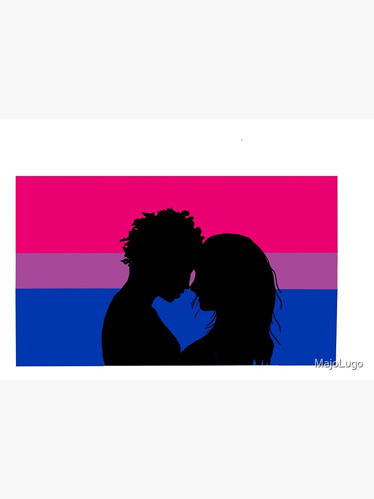 "Biracial wlw biracial flag silhouette" Metal Print for Sale by ...