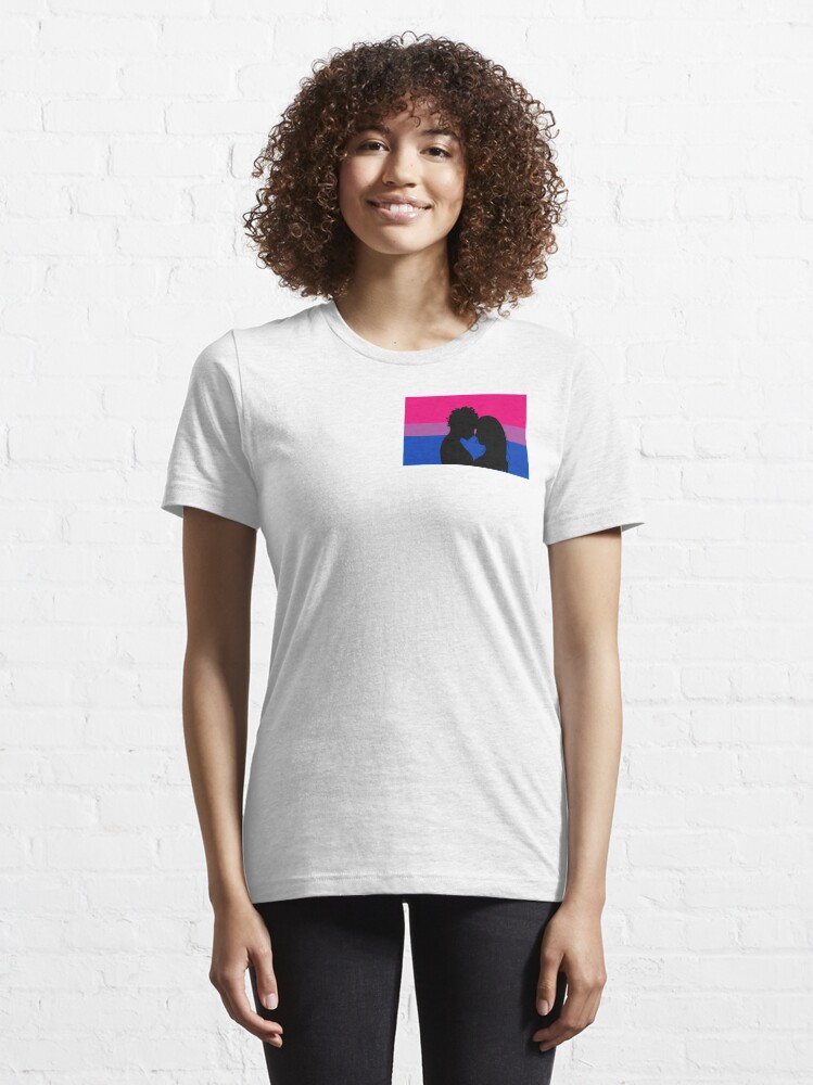 "Biracial wlw biracial flag silhouette" T-shirt by MajoLugo | Redbubble ...