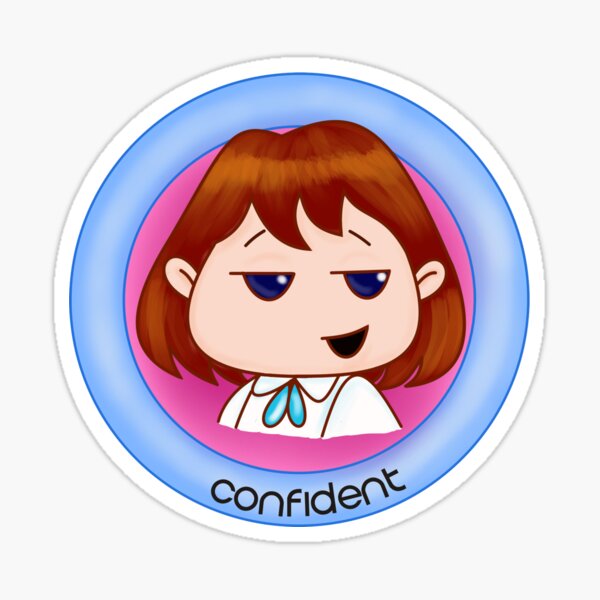 "How are you feeling today: confident" Sticker by chrisbats | Redbubble
