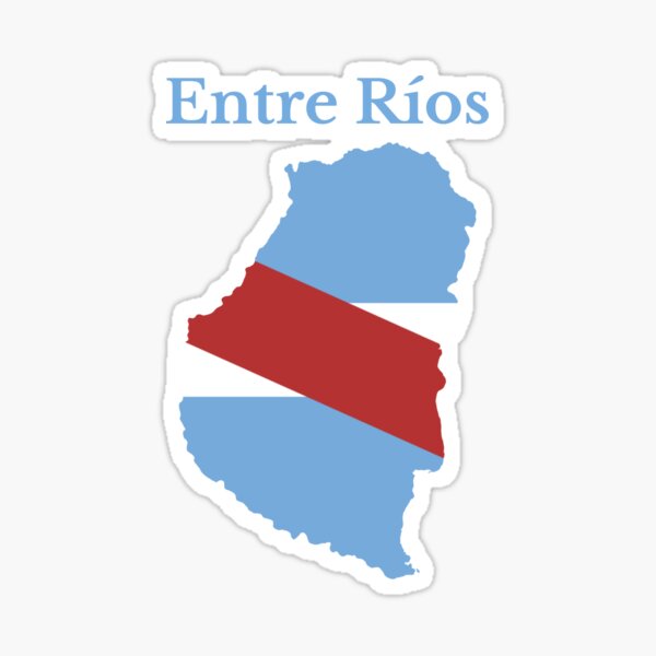 Pegatina «Diseño de la provincia de Entre Ríos, Argentina.» de ...
