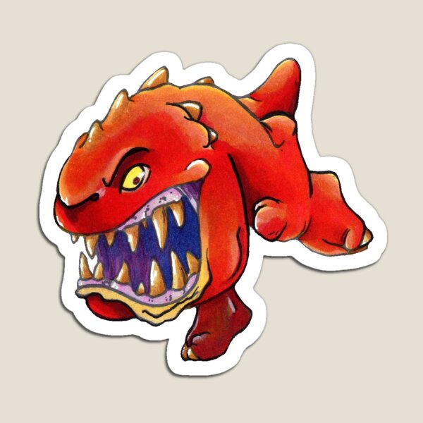 "Simple Red Squig" Magnet for Sale by ArreisKurai | Redbubble