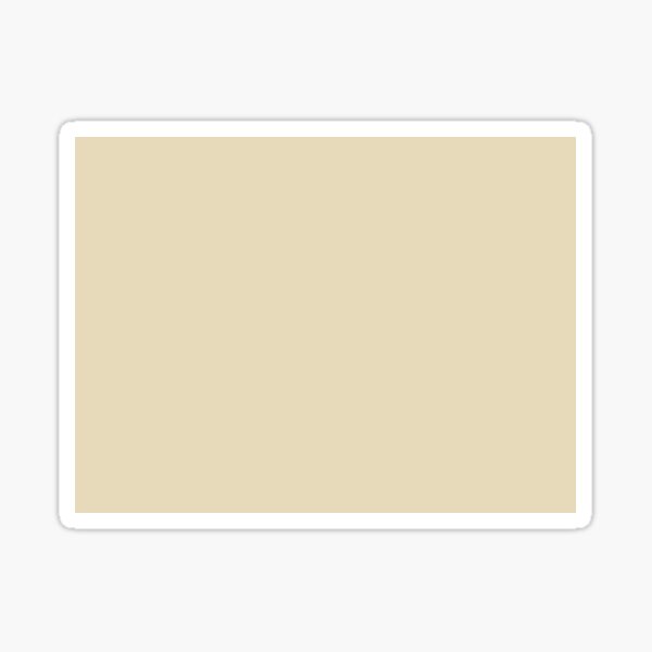 "solid beige color" Sticker by ViviennePoet | Redbubble