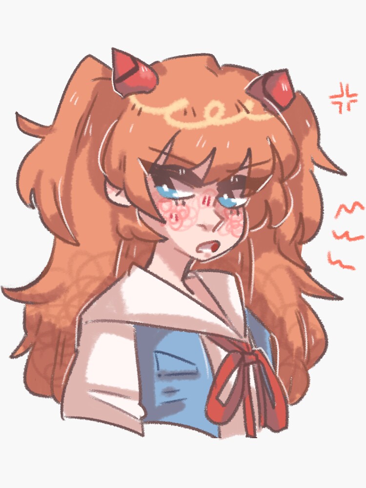 "Asuka sticker" Sticker for Sale by Hiyokodraws | Redbubble